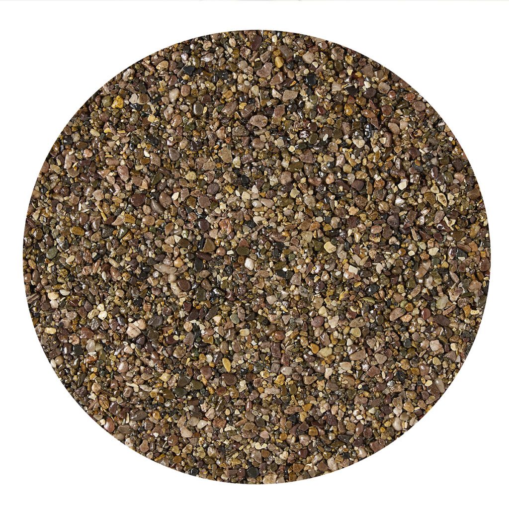 Resin Bound Sample Disc - Brown Amber Sky | 9cm - Polybound