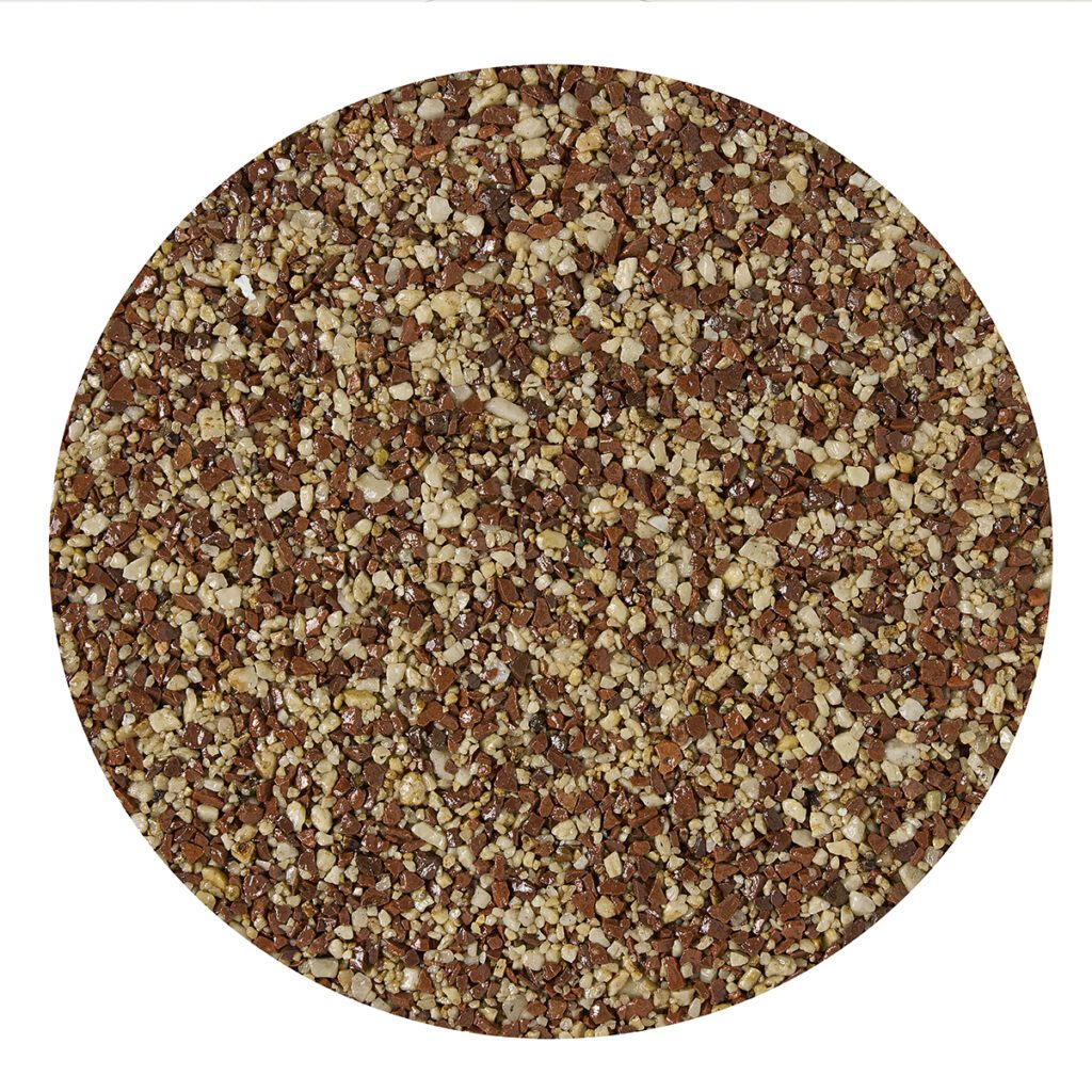 Resin Bound Sample Disc - Red Fiesta | 9cm - Polybound