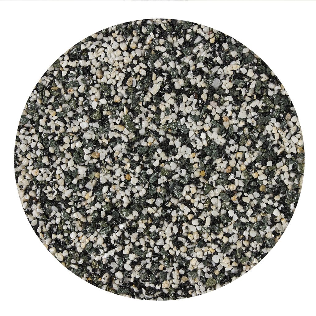 Resin Bound Sample Disc - White Snowy Meadow | 9cm - Polybound